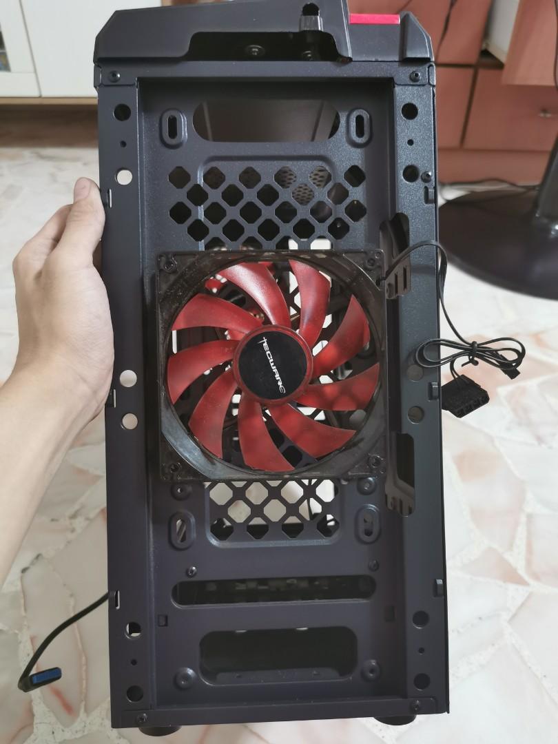 Tecware F3 Chassis with red LED fans, Computers & Tech, Parts ...