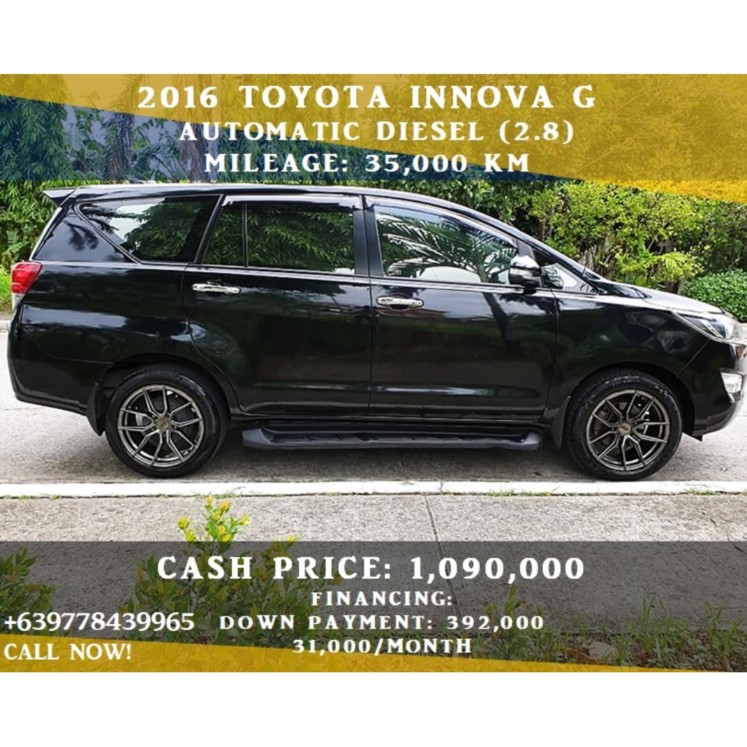 Toyota Innova 2016 G Diesel A/T, Cars for Sale on Carousell