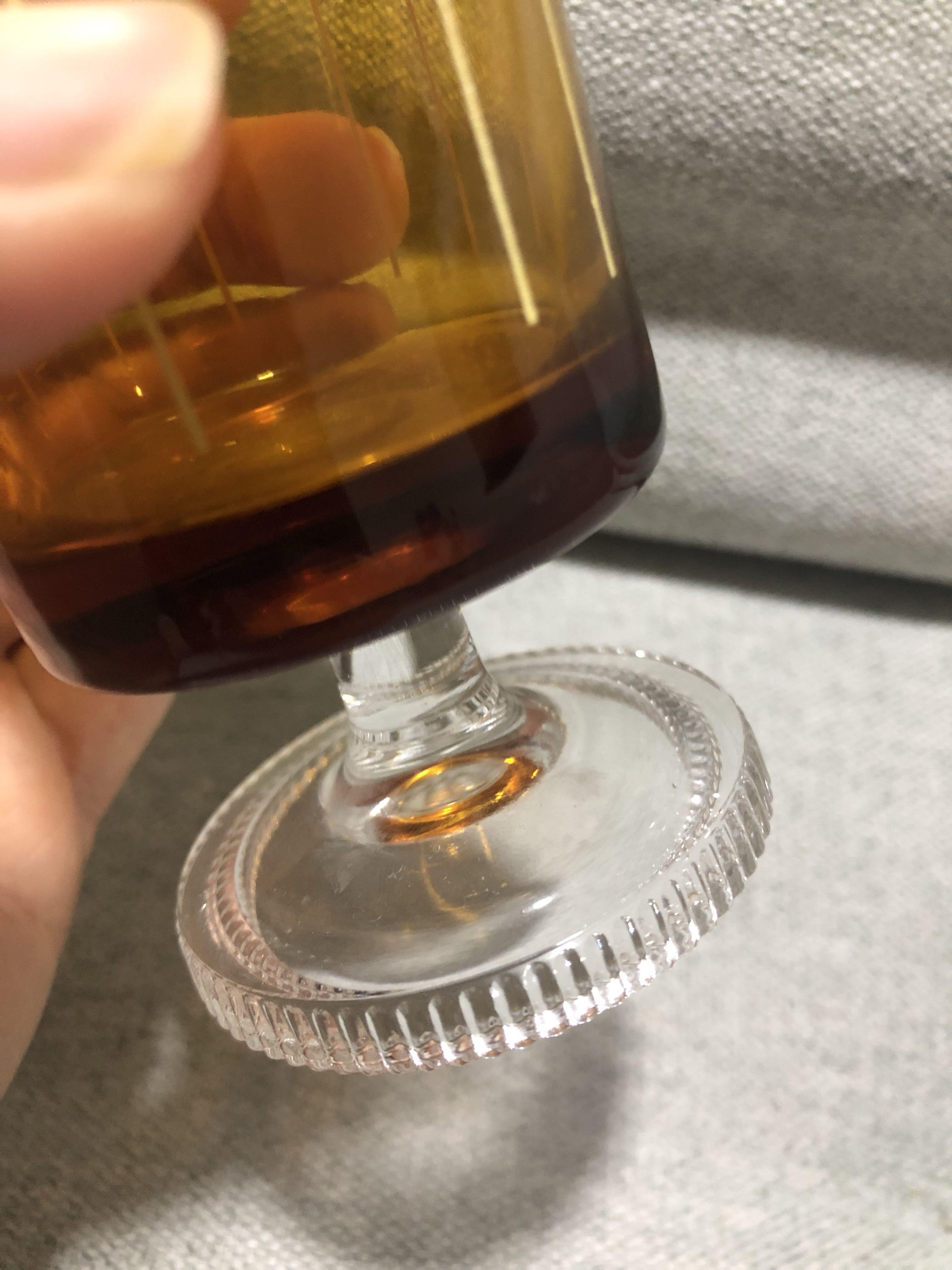 Vintage collectible Aderia footed glasses, Hobbies & Toys, Memorabilia & Collectibles, Vintage ...