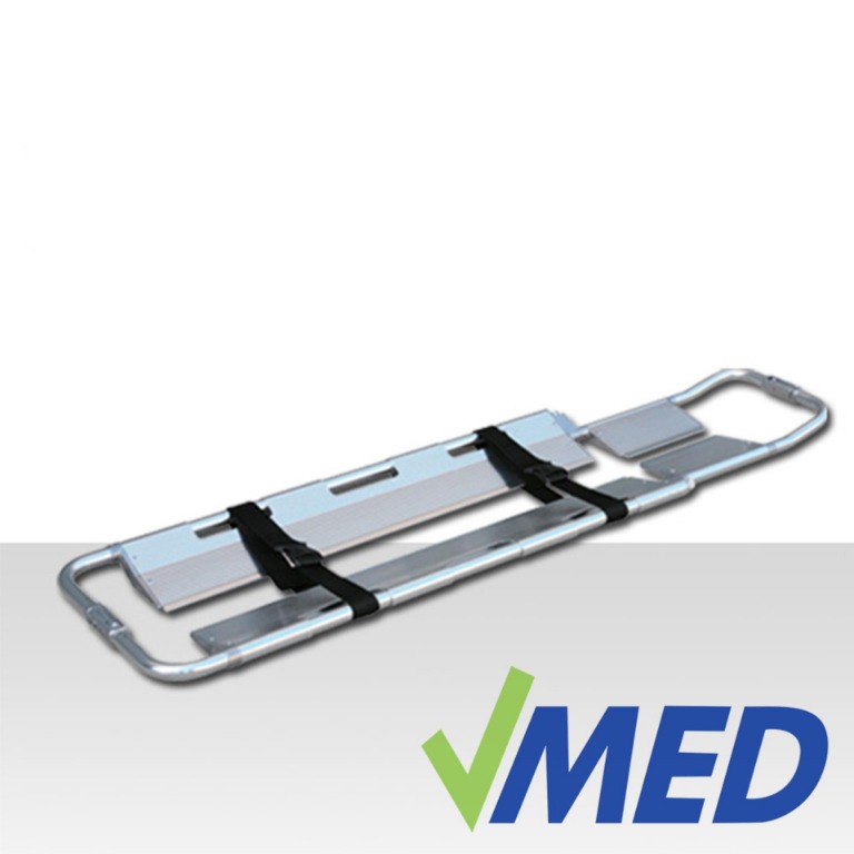 VMED Aluminum First Aid Scoop Stretcher, Health & Nutrition, Assistive ...