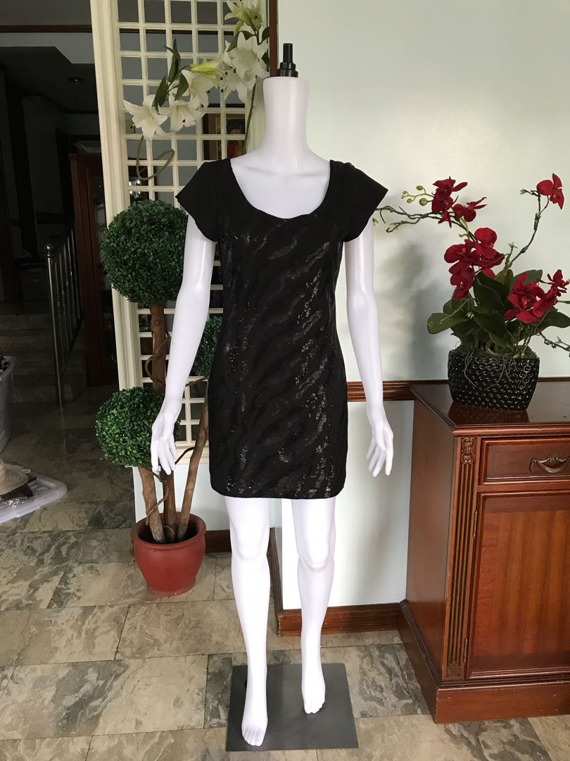 Black sequence design dress, Women's Fashion, Dresses & Sets, Dresses ...