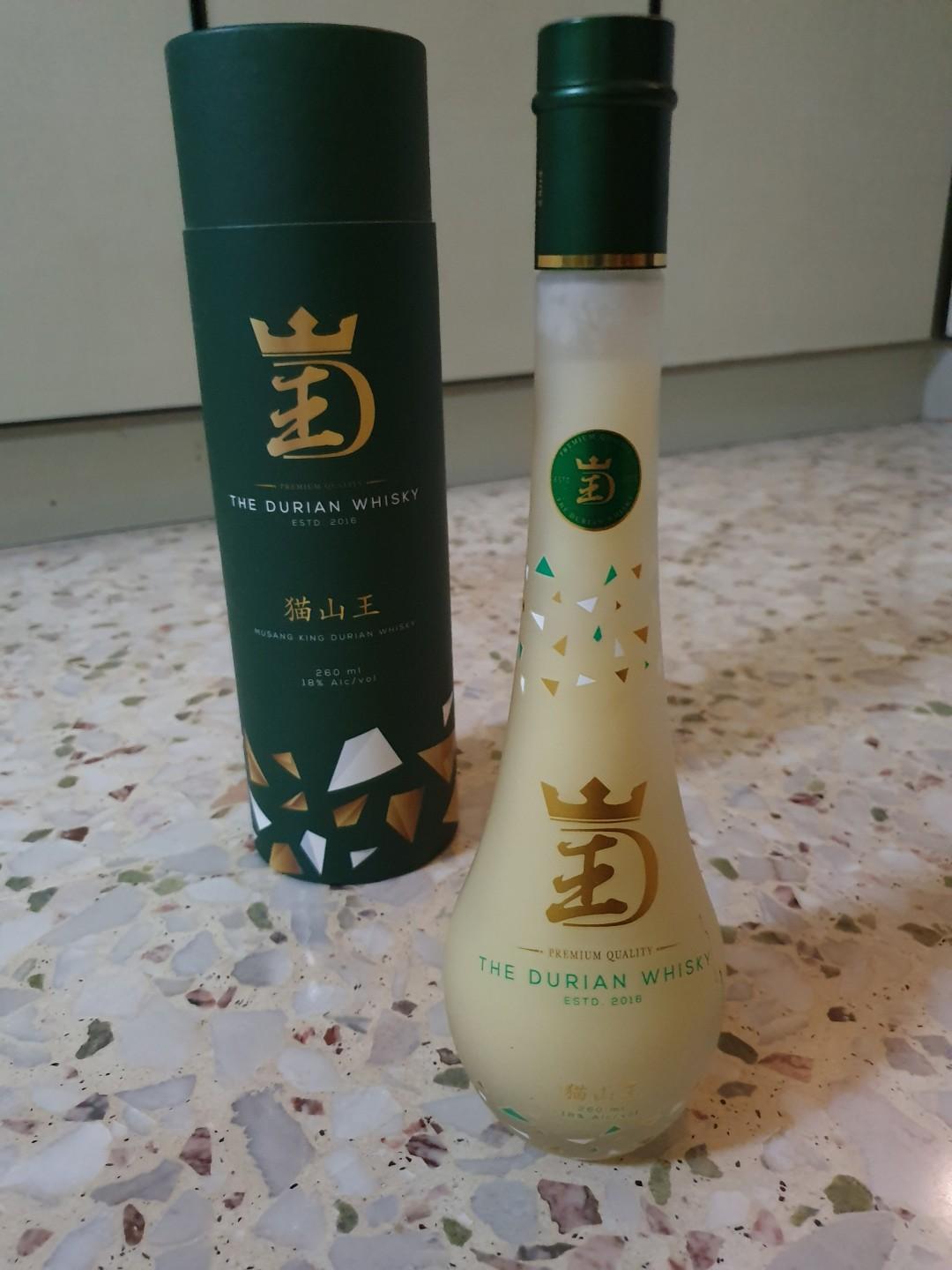 Durian Whiskey, Food & Drinks, Alcoholic Beverages on Carousell