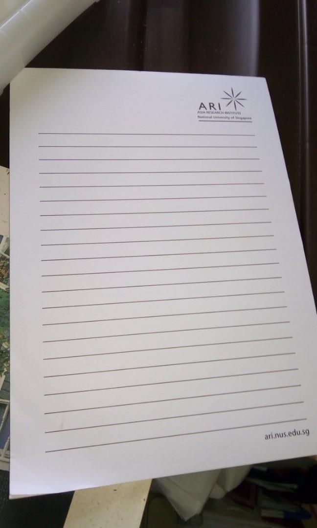 Old school vintage letter writing pads, Hobbies & Toys, Stationery ...