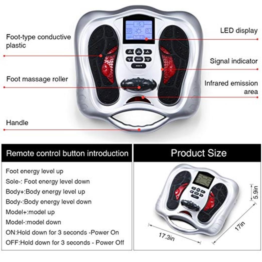 Osito Electronic Muscle Simulator Foot & Body Massager Machine Increase ...