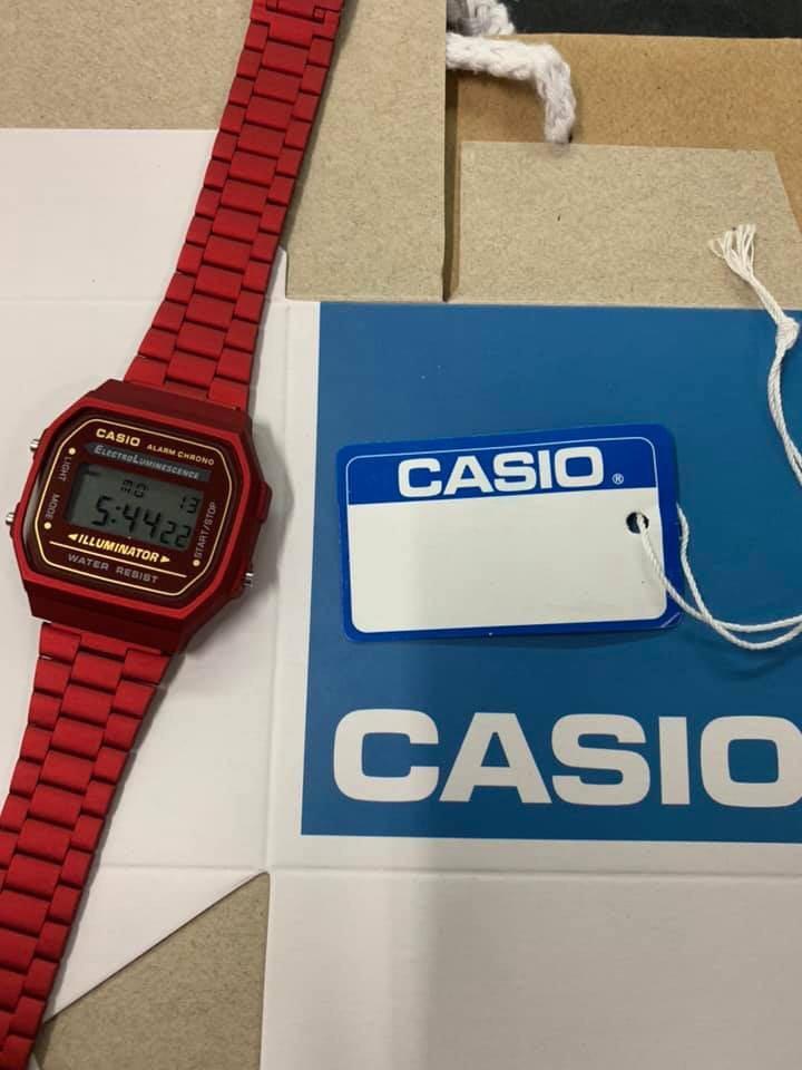 Red casio digital, Men's Fashion, Watches & Accessories, Watches on ...
