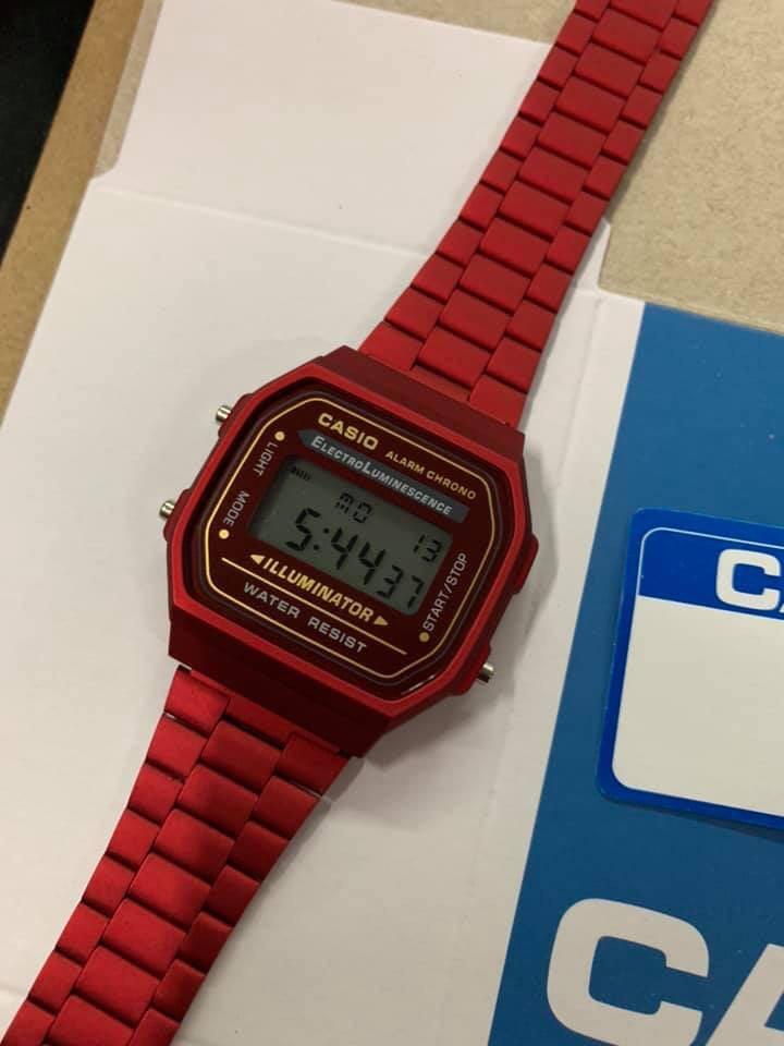 Red casio digital, Men's Fashion, Watches & Accessories, Watches on ...