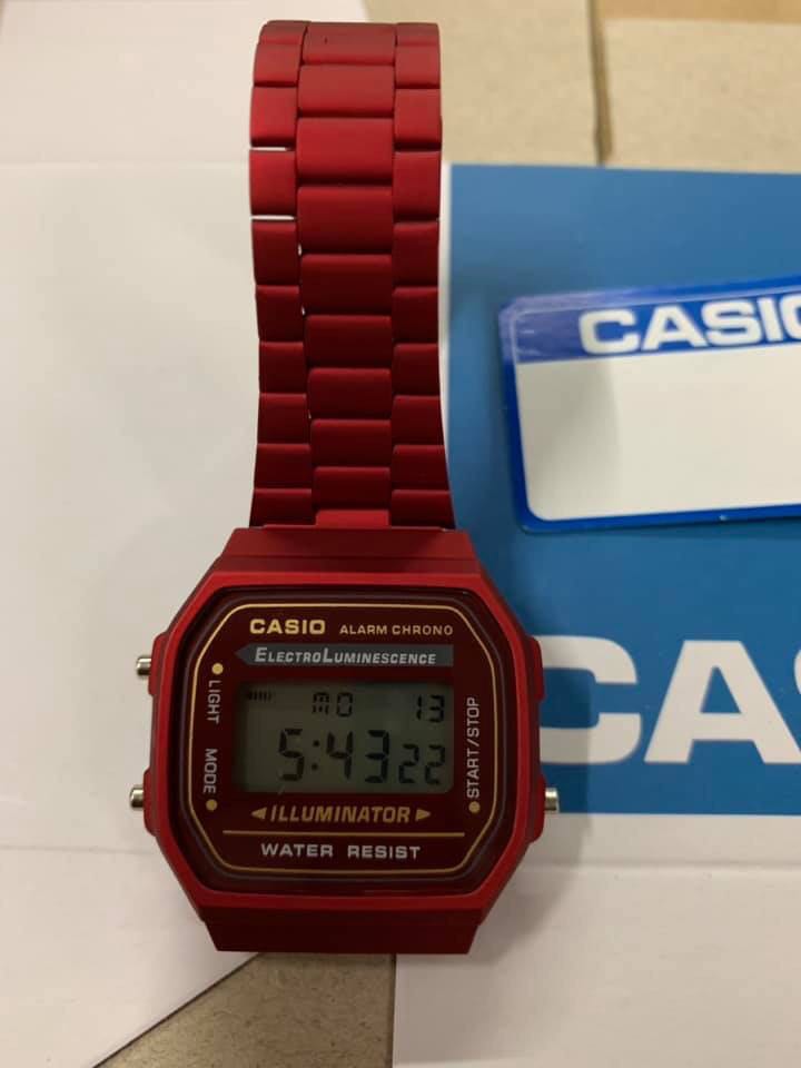 Red casio digital, Men's Fashion, Watches & Accessories, Watches on ...