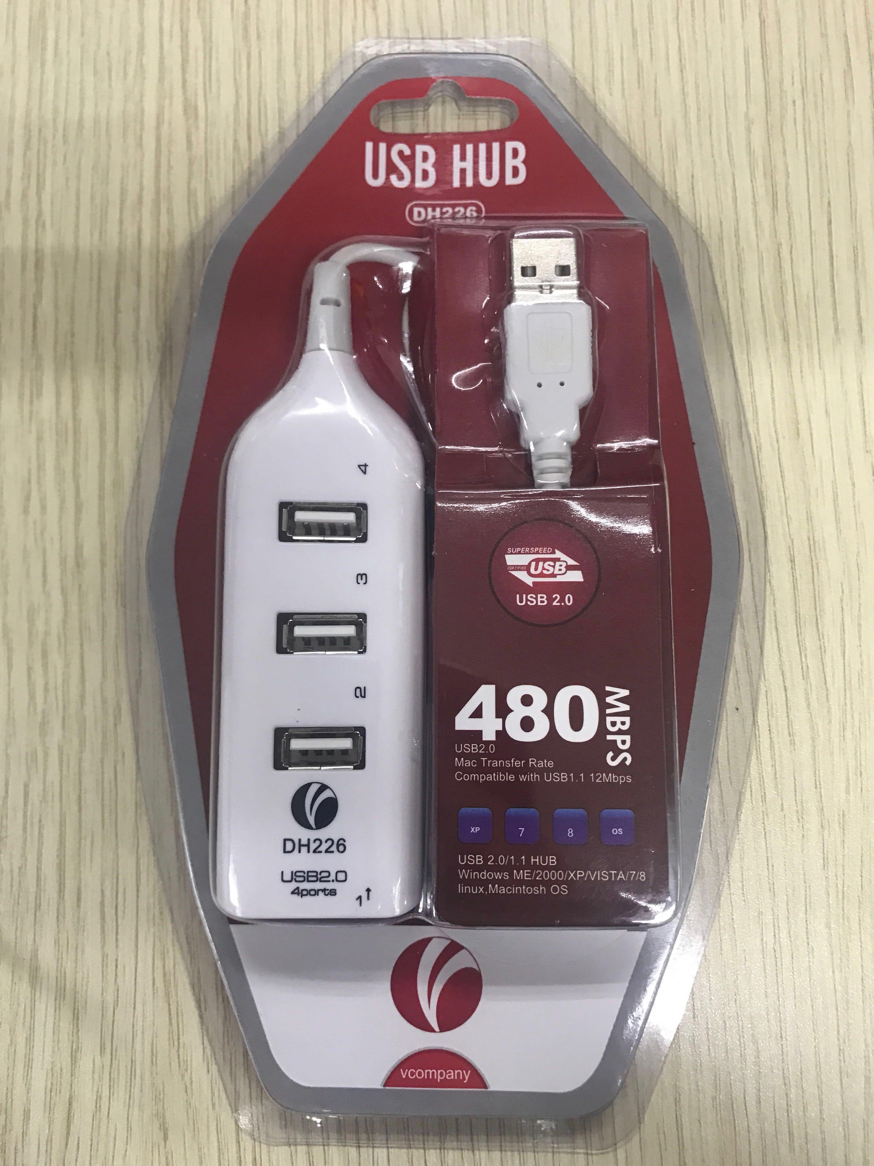 USB Hub 2.0, Computers & Tech, Parts & Accessories, Cables & Adaptors ...