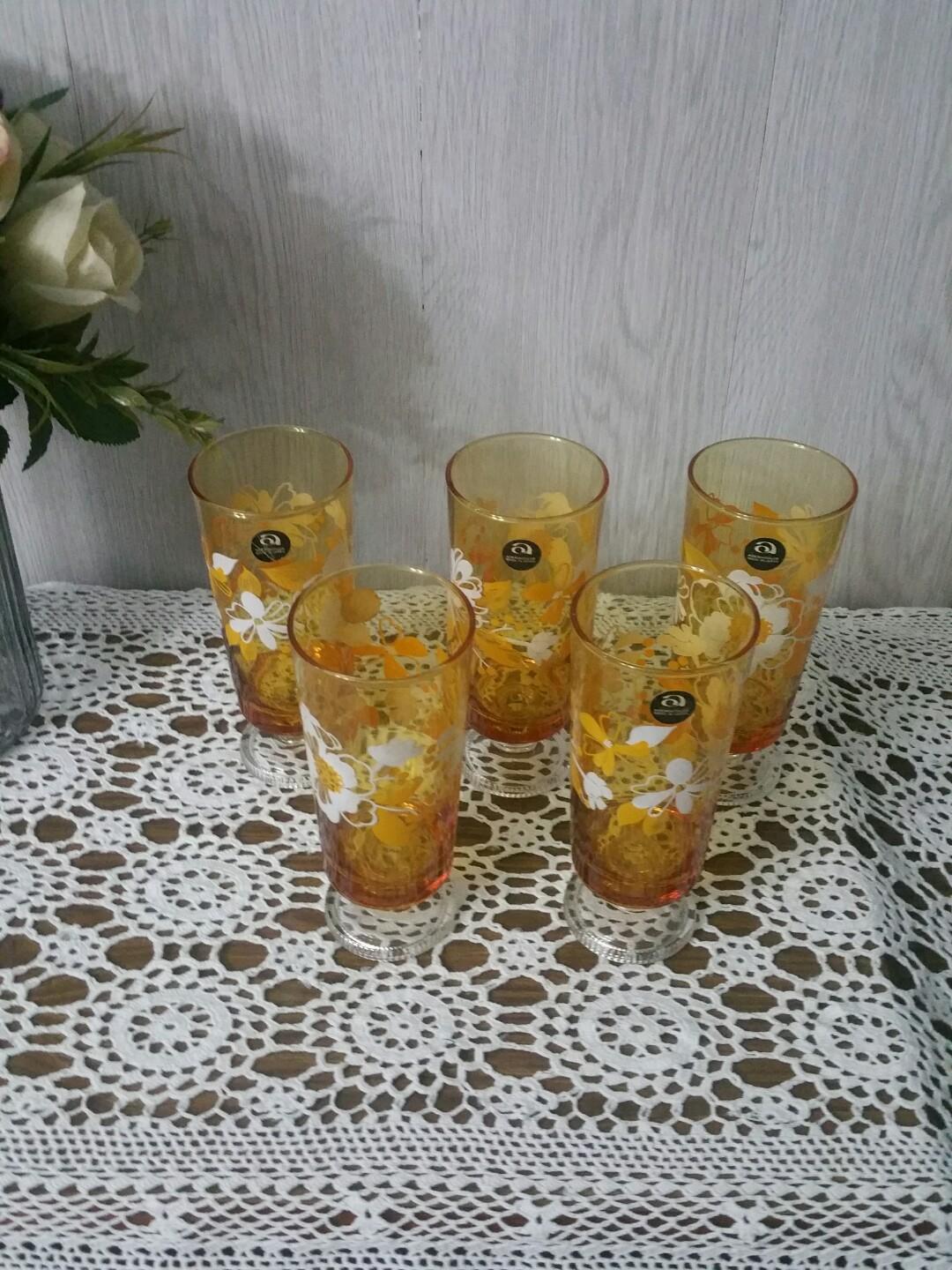 Vintage aderia footed glass, Hobbies & Toys, Memorabilia & Collectibles, Vintage Collectibles on ...
