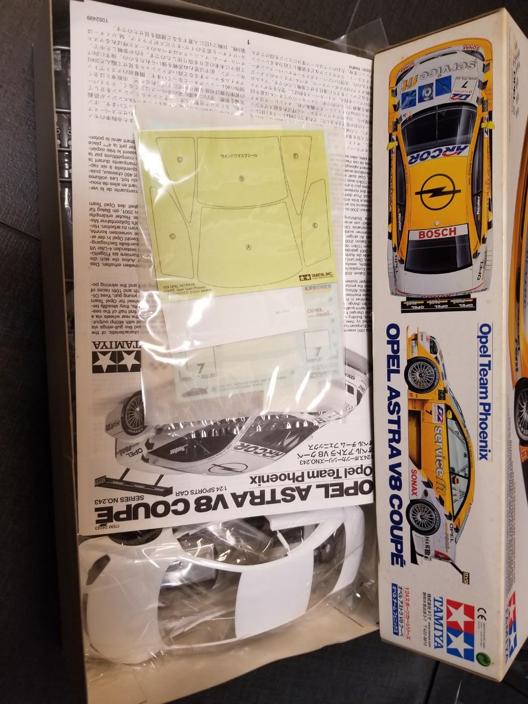 1/24 Tamiya Opel Astra V8 Coupe 田宮模型, 興趣及遊戲, 玩具 & 遊戲類 - Carousell