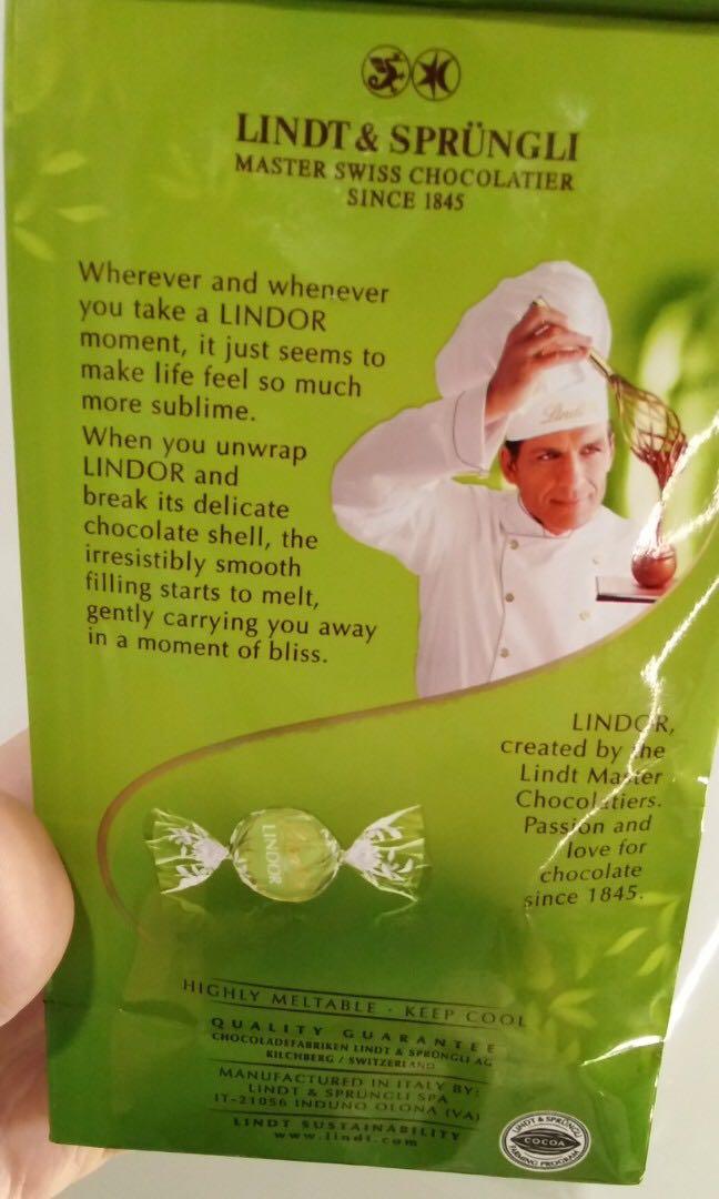 🇨🇭 New Swiss Lindt Lindor pistachio chocolate 最新 限量版 瑞士蓮 開心果 巧克力 朱古力 ...