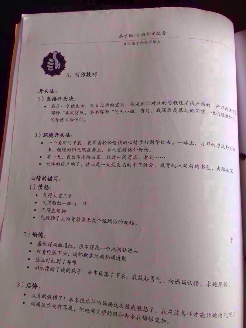 GEP P5 and P6 chinese compo writing guide | compo technique | 高才班 ...