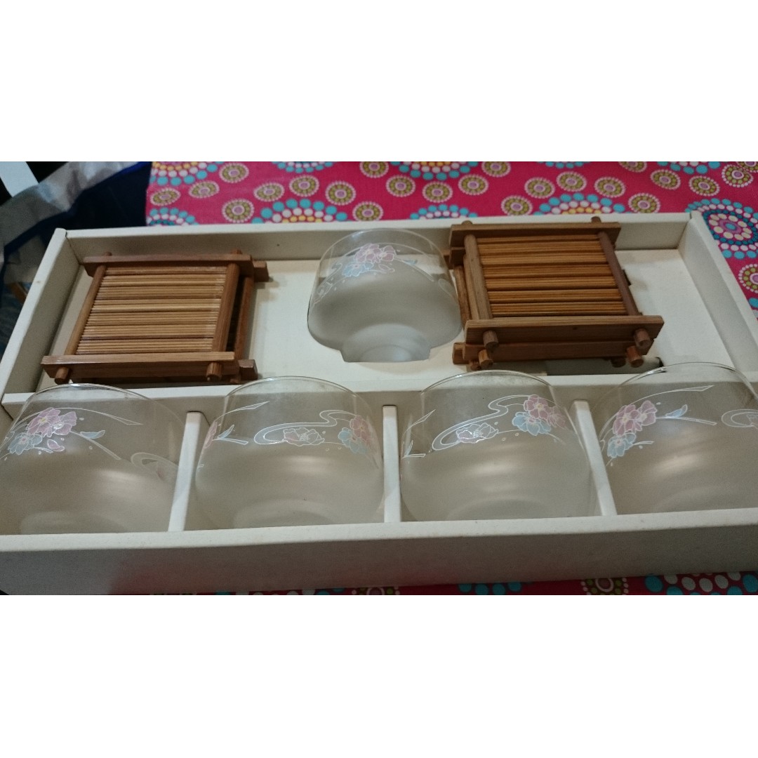 Glass Japan tea set, Furniture & Home Living, Kitchenware & Tableware ...