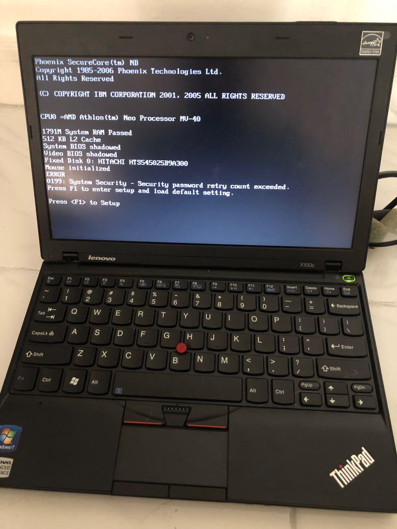 Lenovo ThinkPad x100e, Electronics, Computers, Laptops on Carousell