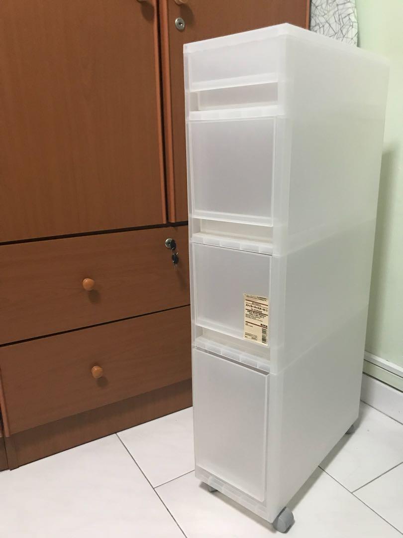 Muji Wheeled Drawer, Furniture & Home Living, Home Improvement ...
