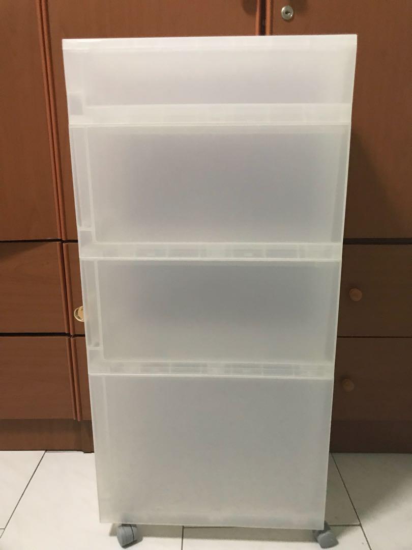 Muji Wheeled Drawer, Furniture & Home Living, Home Improvement ...
