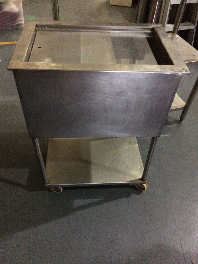 Stainless Steel Ice Bin Trolley, Everything Else on Carousell