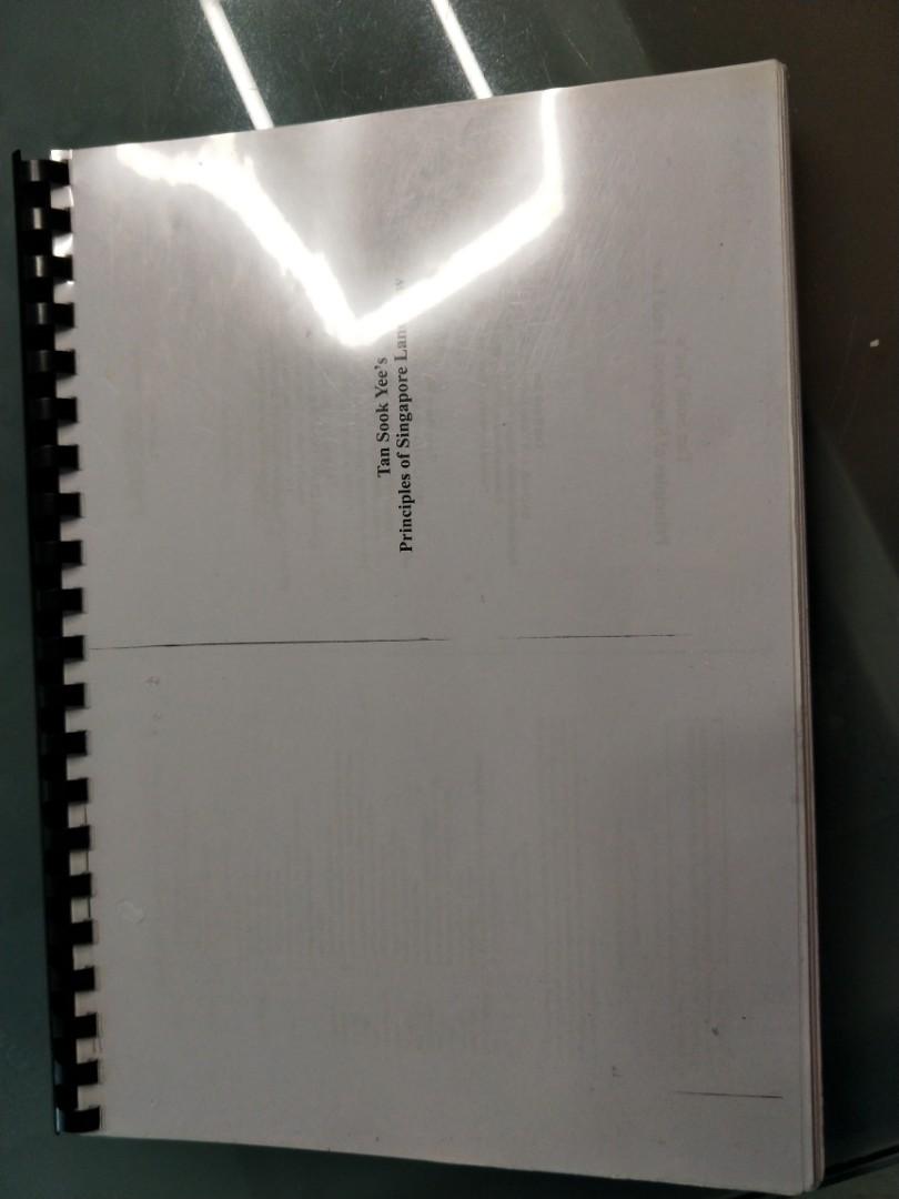 Tan Sook Yee's Principles of Singapore Land Law, Hobbies & Toys, Books ...