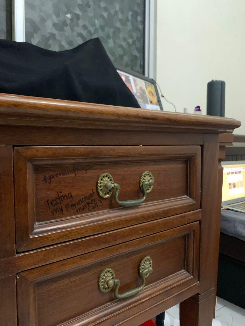 Teak Study Table USED, Furniture & Home Living, Furniture, Tables ...