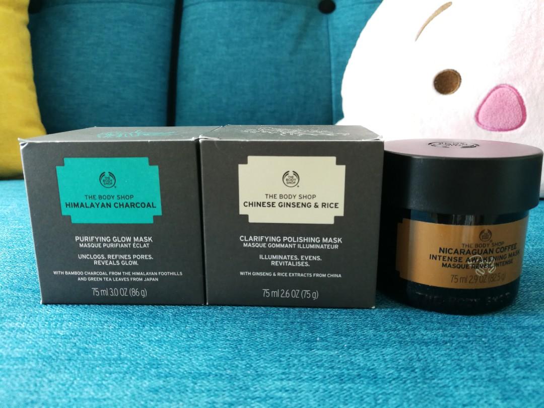The body shop facial mask 2 for $28, Beauty & Personal Care, Face, Face ...