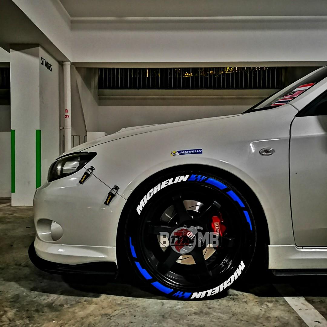 Tyrebomb / tyre tag / tyre sticker / tyre kit / tyre decal, Car ...