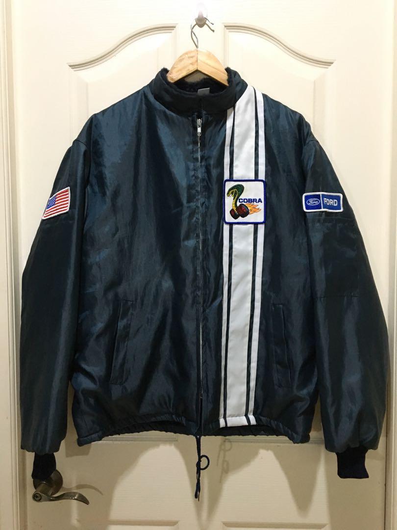 Vintage Ford Shelby Cobra Racing Jacket, Men's Fashion, Coats, Jackets ...