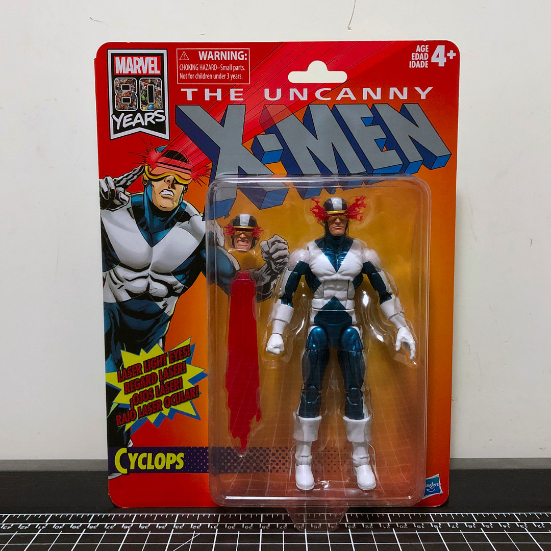 全新 未開封品 Marvel Legends Retro CYCLOPS x-men wolverine shf, 興趣及遊戲, 玩具 ...
