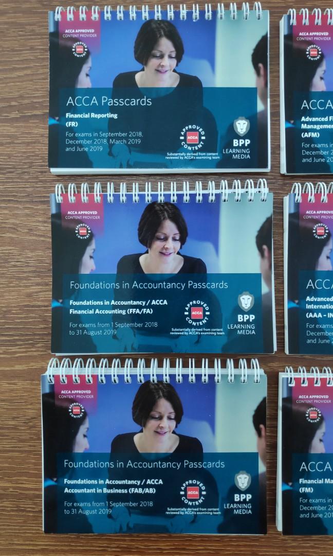 ACCA Passcards 2018/2019 [BPP Learning Media], Hobbies & Toys, Books & Magazines, Assessment ...
