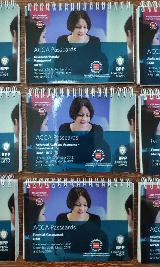 ACCA Passcards 2018/2019 [BPP Learning Media], Hobbies & Toys, Books & Magazines, Assessment ...