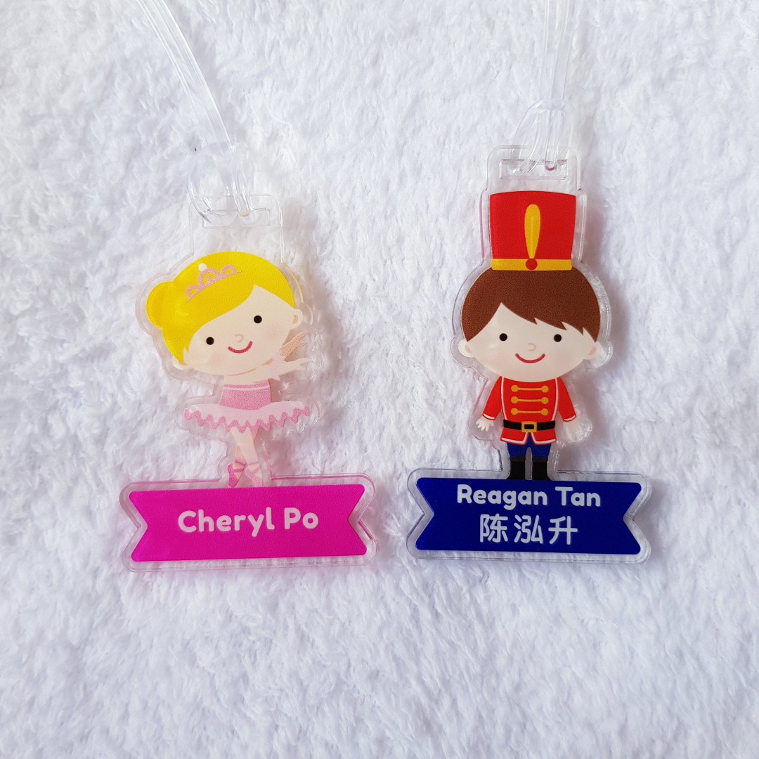 acrylic bag tag, Design & Craft, Art & Prints on Carousell