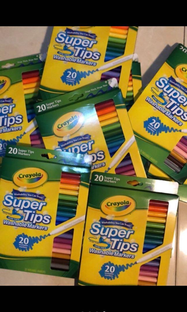 Crayola Supertips 20, Buku & Alat Tulis, Alat Tulis di Carousell