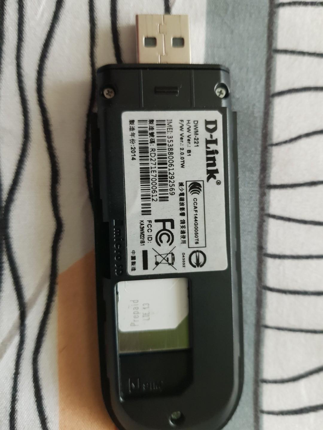 DLINK 4G LTE USB Dongle, Computers & Tech, Parts & Accessories ...