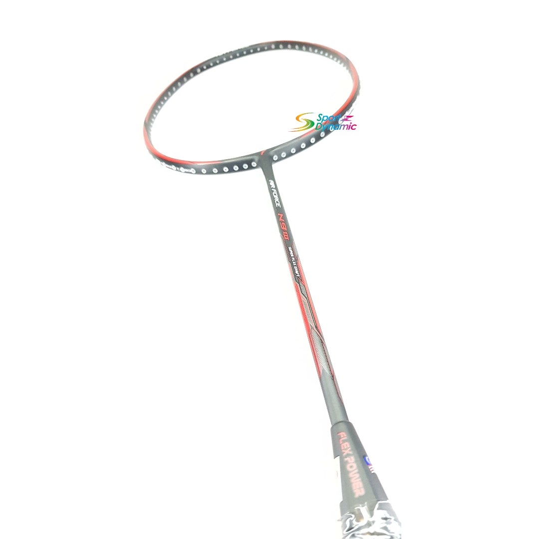 FLEX POWER AIR FORCE N9 III (SILVER RED) BADMINTON RACKET, Sports ...