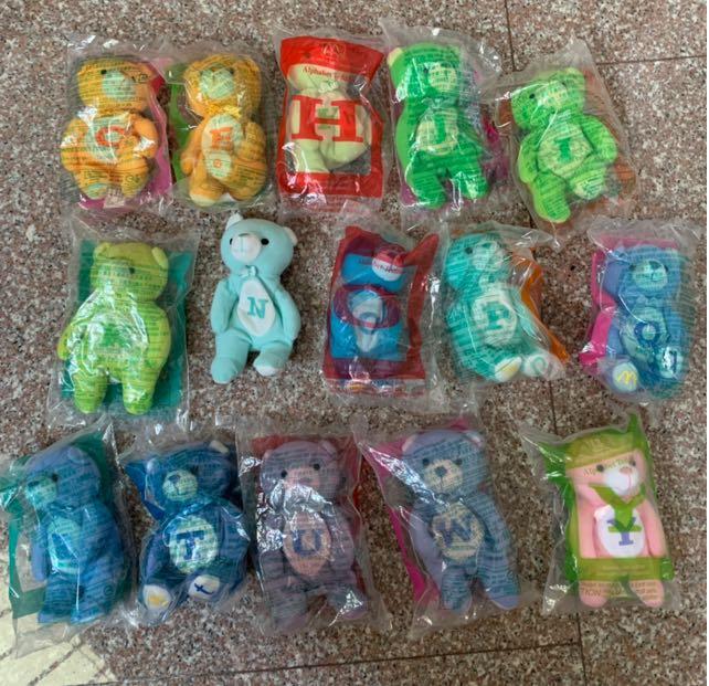 McDonalds Happy Meal Toys 2008 Alphabet Bear, Hobbies & Toys, Toys ...