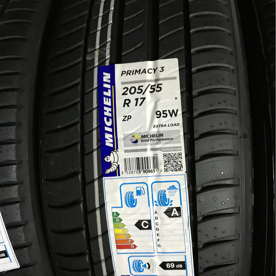 Michelin Primacy 3 Runflat* 245/45/18 Tyre, Car Accessories, Tyres ...