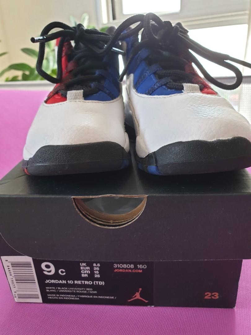 Nike Jordan Retro 10 Kids, Babies & Kids, Babies & Kids Fashion on ...