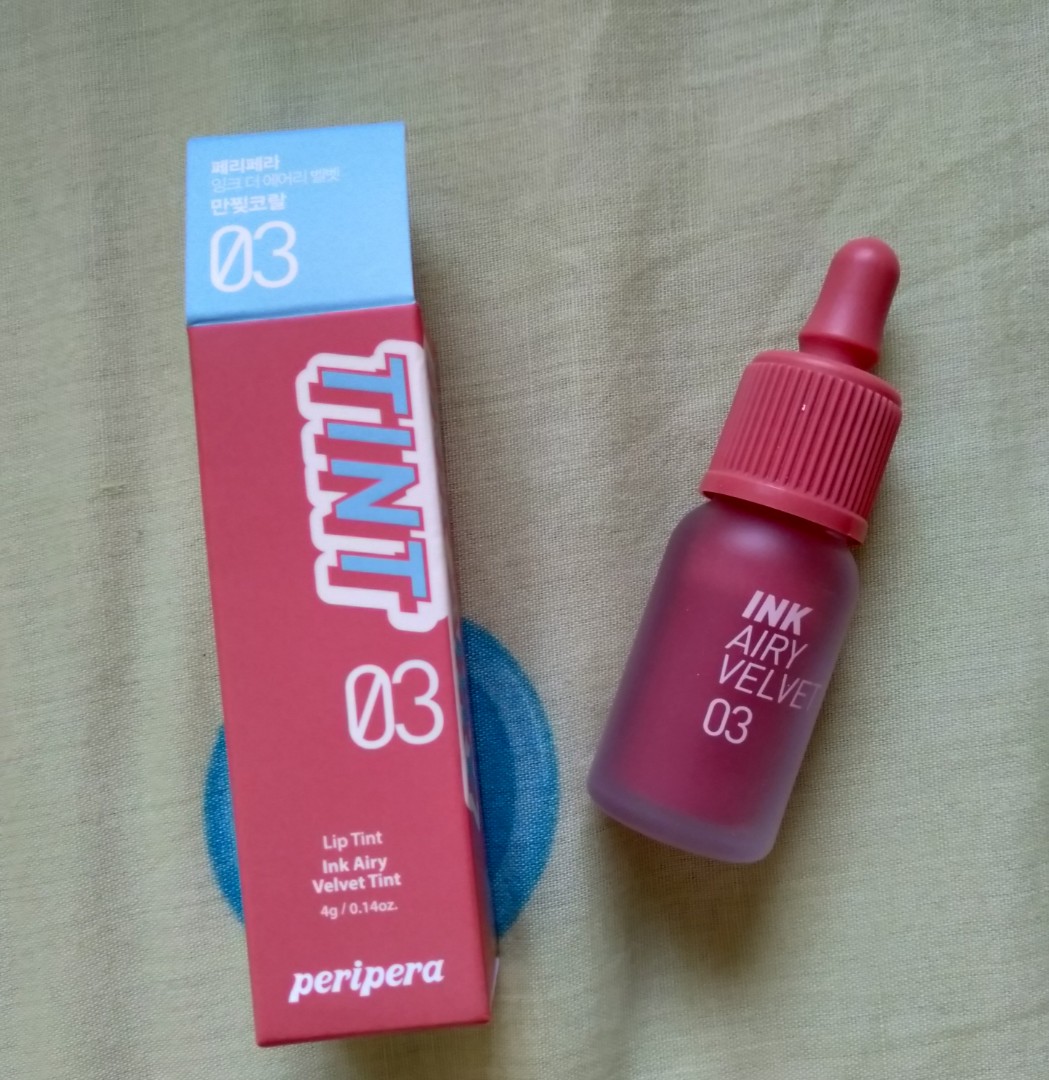 Peripera Ink Airy Velvet 03 cartoon coral, Beauty & Personal Care, Face ...