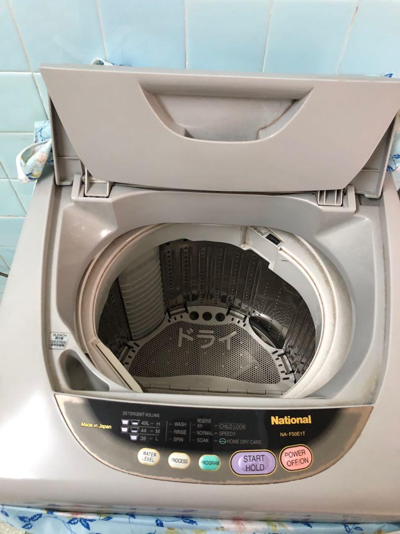 PRELOVED 5KG NATIONAL WASHING MACHINE NAF50E1, TV & Home Appliances ...
