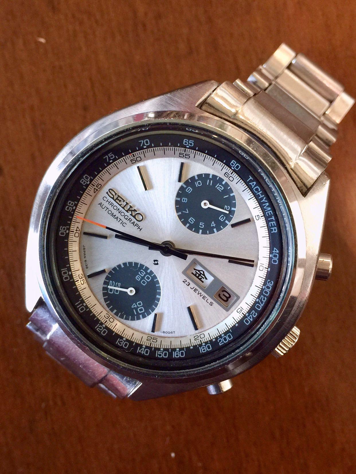 SOLD - Rare Seiko JDM 6138-8001 baby panda, Luxury, Watches on Carousell