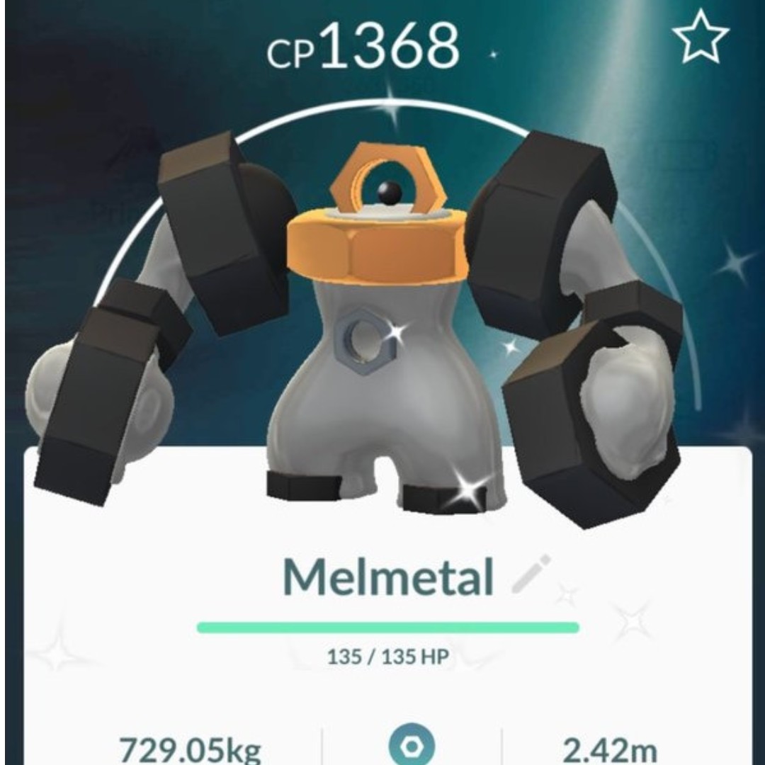 SHINY MELMETAL Pokemon Go, Video Gaming, Gaming Accessories, Game Gift ...