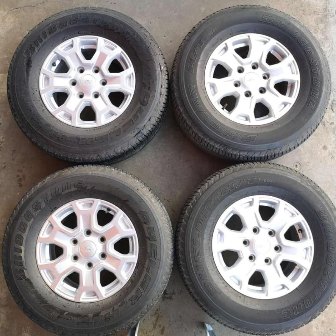 SPORT RIM FORD RANGER ORI 16" TYRE BRIDGESTONE 70%, Auto Accessories on ...