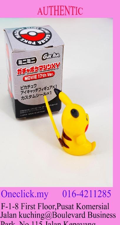TOMY Pikachu Pokemon XY Movie 17th Ver Mini Vending Machine Gashapon X5 ...