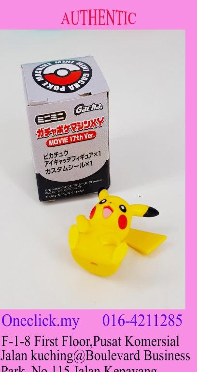 TOMY Pikachu Pokemon XY Movie 17th Ver Mini Vending Machine Gashapon X5 ...
