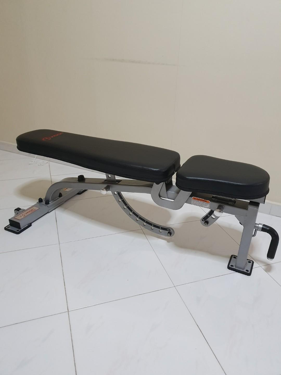 Vigor Adjustable Bench, Sports Equipment, Exercise & Fitness, Cardio ...
