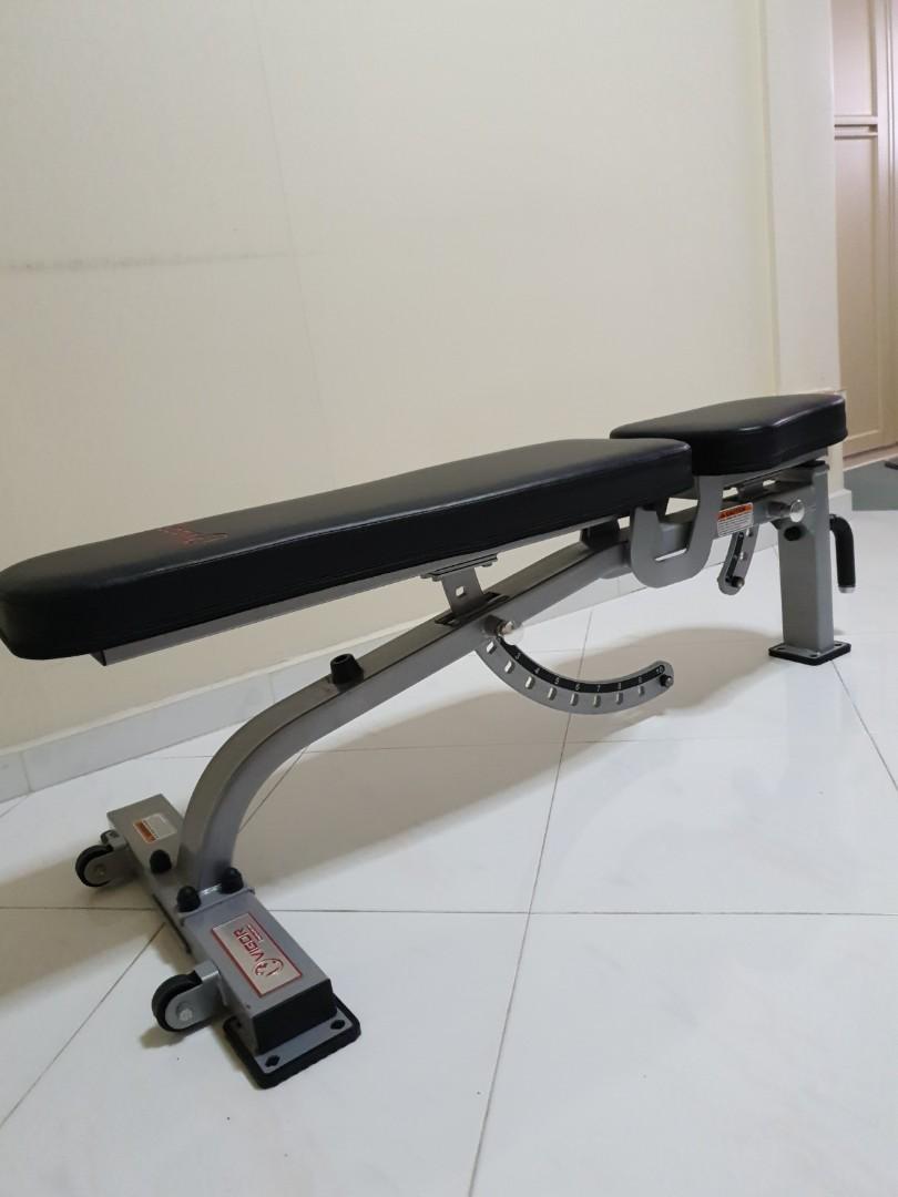 Vigor Adjustable Bench, Sports Equipment, Exercise & Fitness, Cardio ...