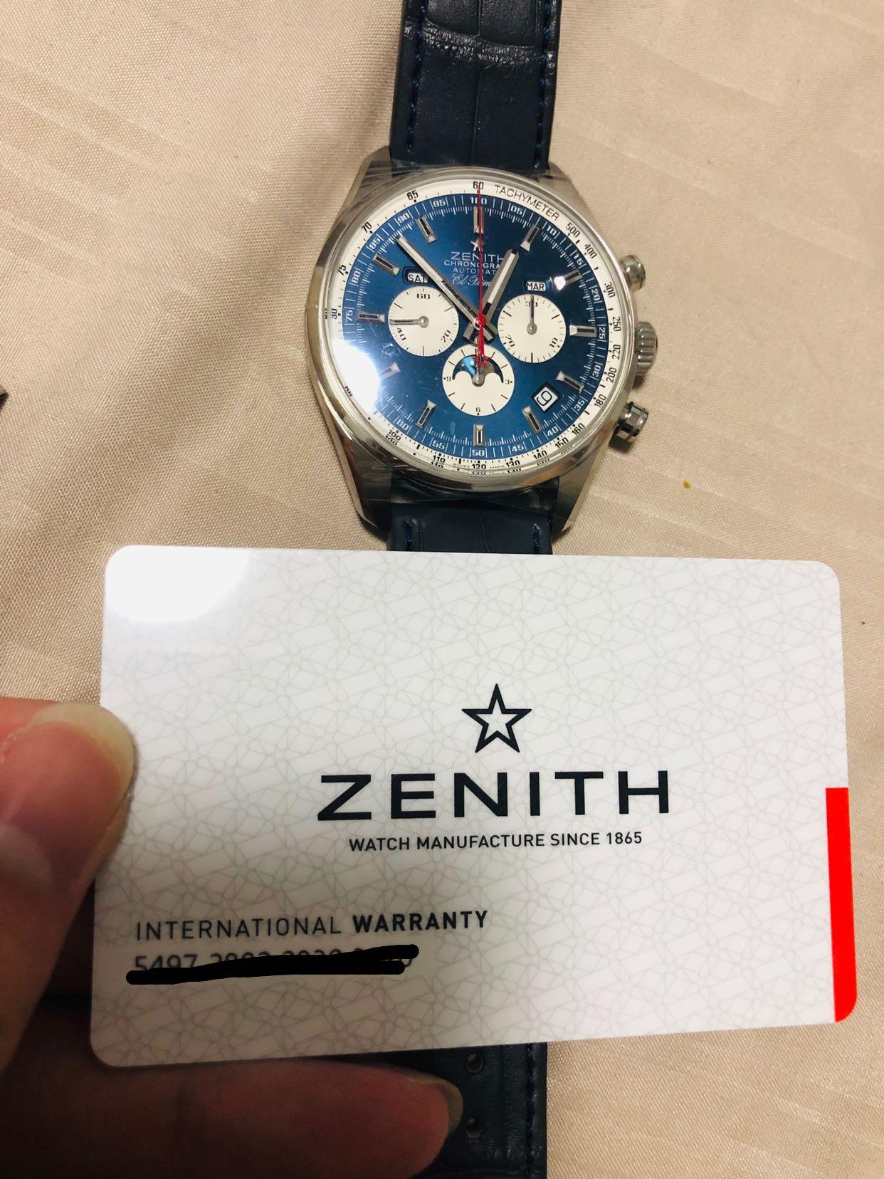 Zenith El Primero 410 Singapore edition, Luxury, Watches on Carousell