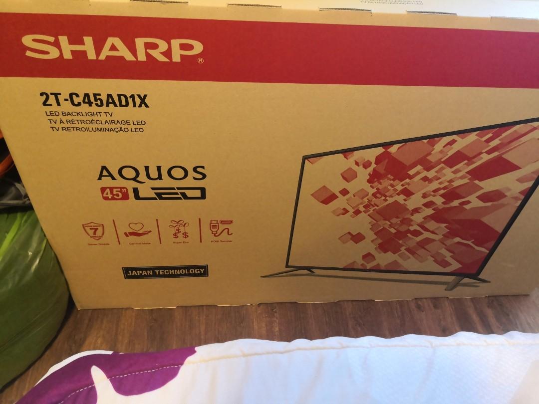 45 inch Sharp TV, TV & Home Appliances, TV & Entertainment, TV on Carousell