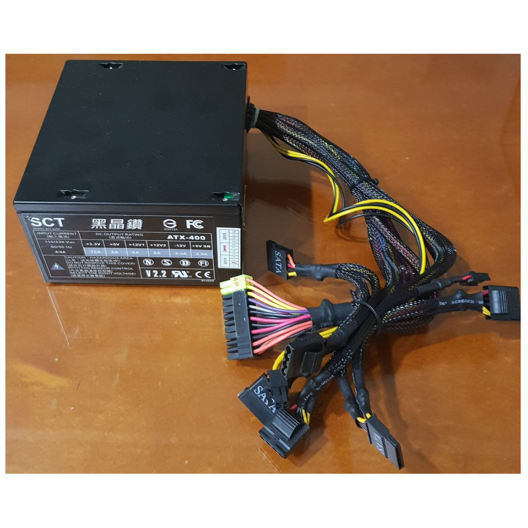 黑晶鑽 ATX-400 350W 電源供應器, 電腦及科技產品, 電腦周邊產品, 轉接線及轉換器在旋轉拍賣