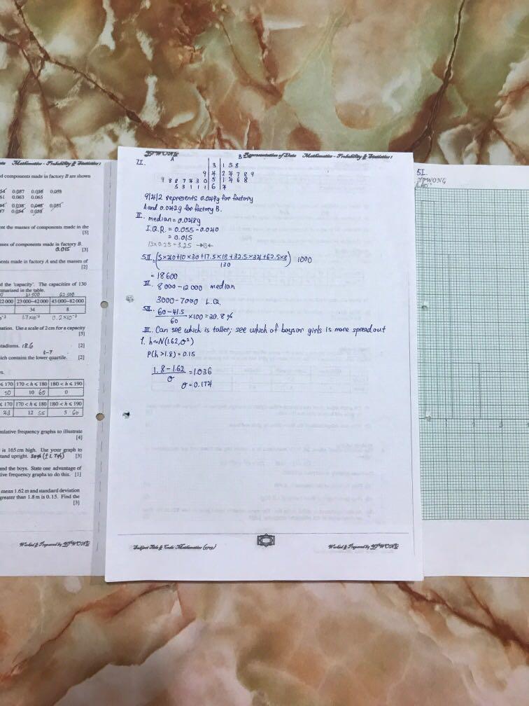 A Level Mathematics Paper 6 Probability & Statistics 1 (S1) 9709 Solved ...