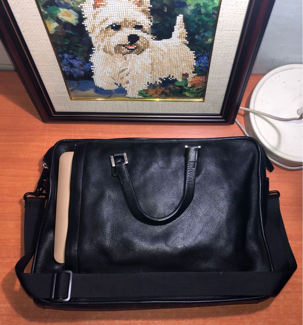 Agnes b. Voyage Pure Leather Laptop/ Doc/ Briefcase Bag, Men's Fashion, Bags, Briefcases on ...